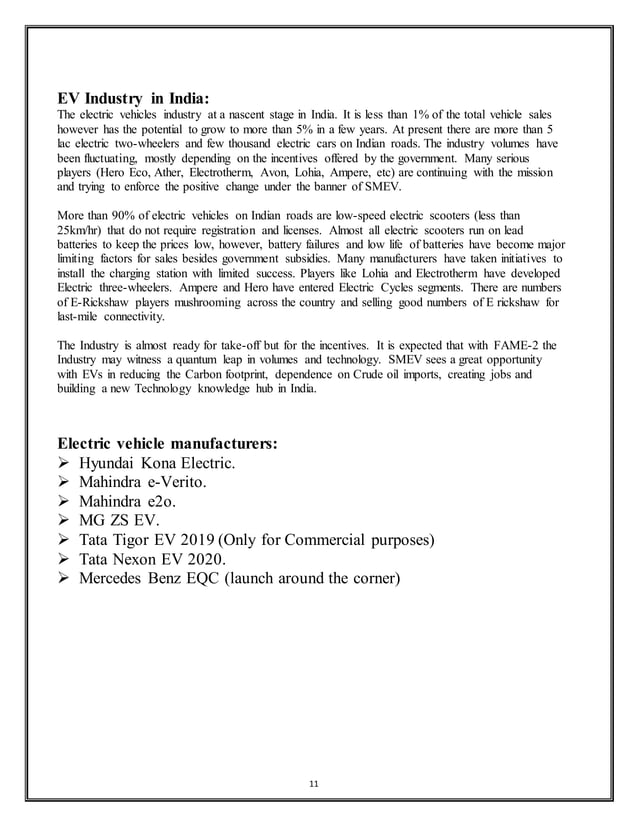 A study of consumer buying behaviour towards electric vehicles | DOCX