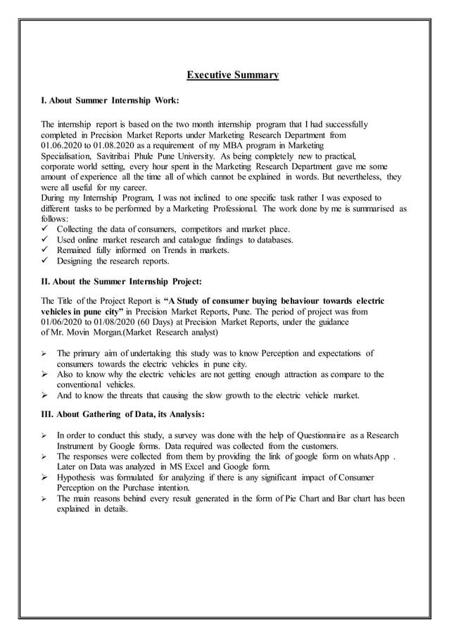 A study of consumer buying behaviour towards electric vehicles | DOCX