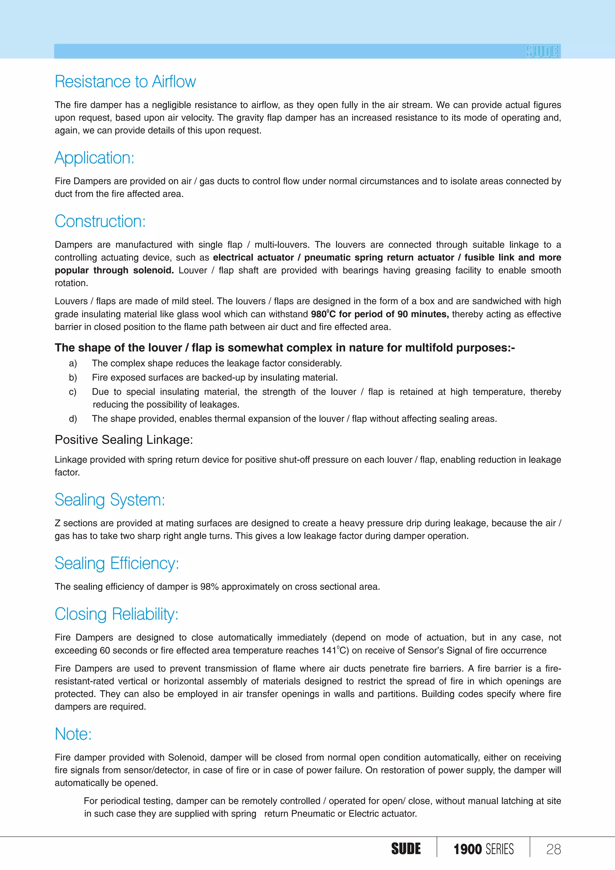 1900 series damper with electrical and pneumatic actuator | PDF