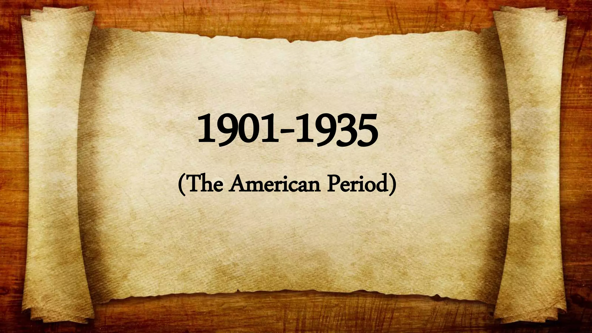 American Colonization Period in the Philippines (1901-1935) | PPTX