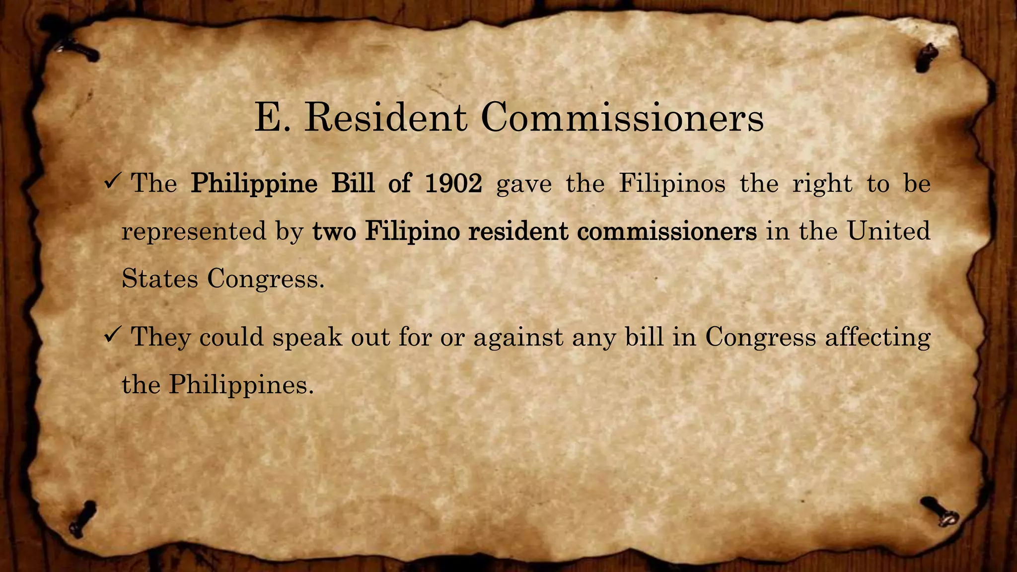 American Colonization Period in the Philippines (1901-1935) | PPTX