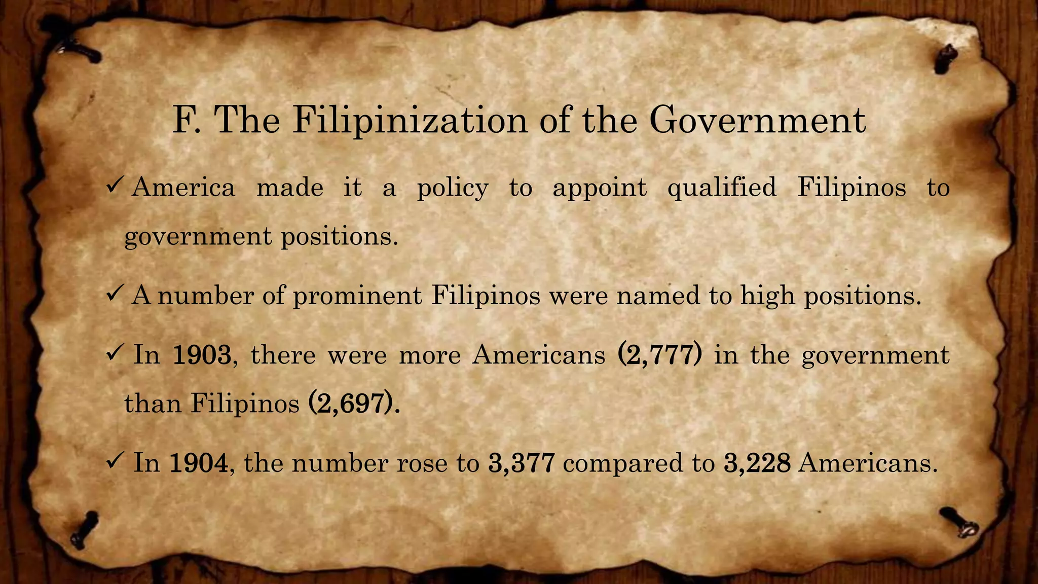 American Colonization Period in the Philippines (1901-1935) | PPTX