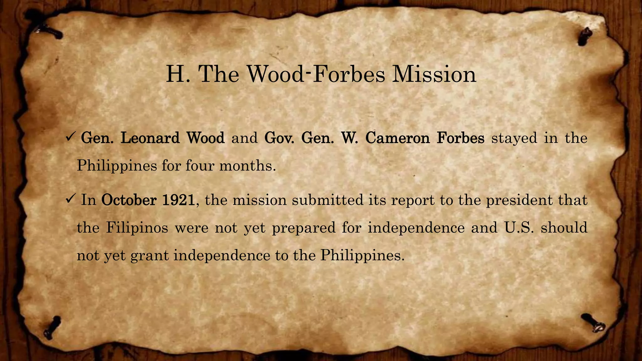 American Colonization Period in the Philippines (1901-1935) | PPTX