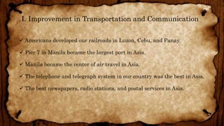 American Colonization Period in the Philippines (1901-1935) | PPTX