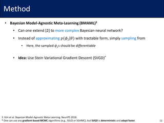 Bayesian Model-Agnostic Meta-Learning | PPT