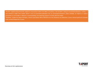 Thin Capitalisation | DOCX