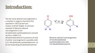 Dienone phenol rearrangement reaction | PPTX