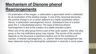 Dienone phenol rearrangement reaction | PPTX
