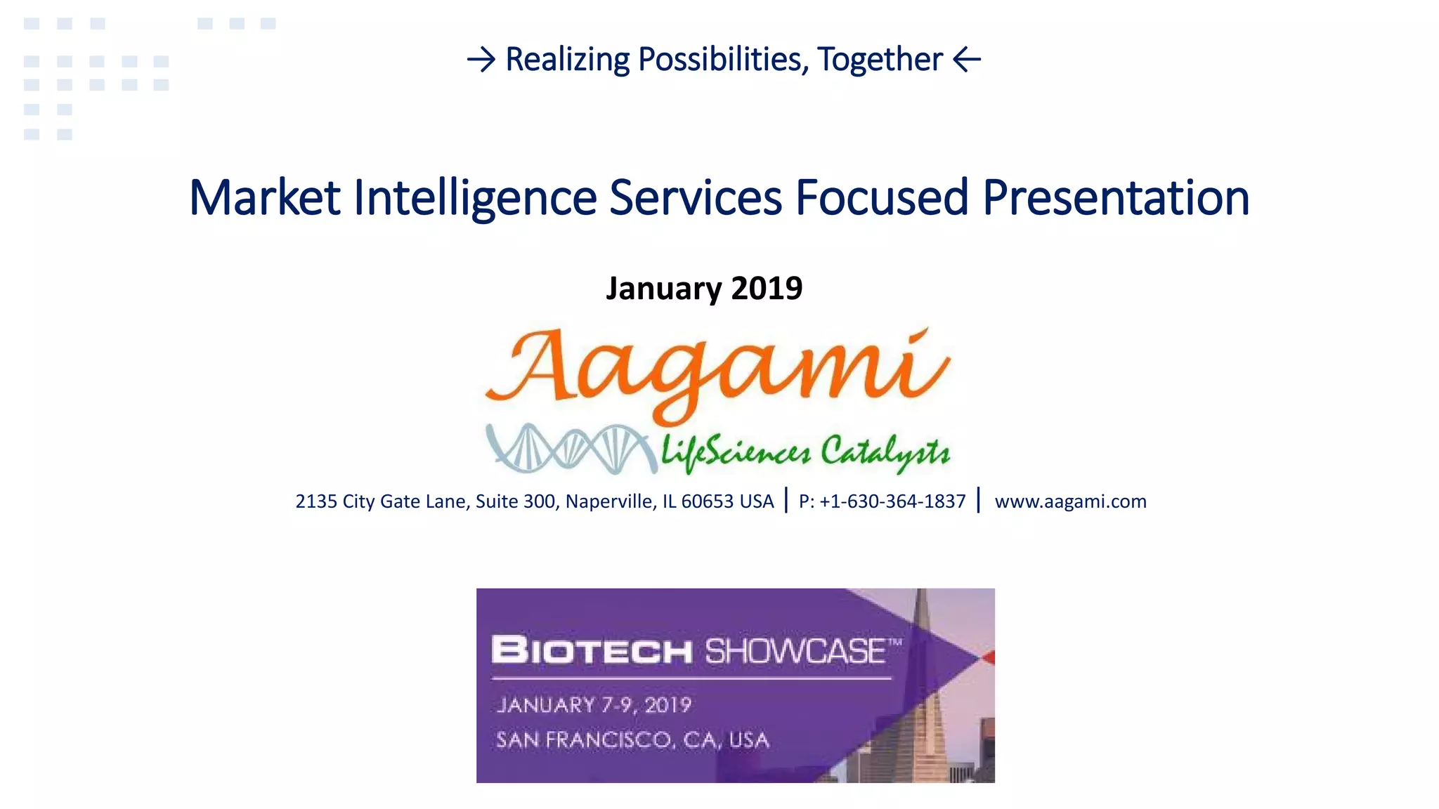 Aagami Market Intelligence Presentation | PPT