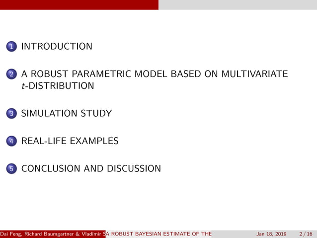 Review A Robust Bayesian Estimate Of The Concordance Correlation Coefficient Part 2 Ppt