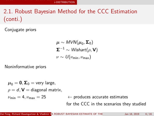 Review A Robust Bayesian Estimate Of The Concordance Correlation Coefficient Part 2 Pdf