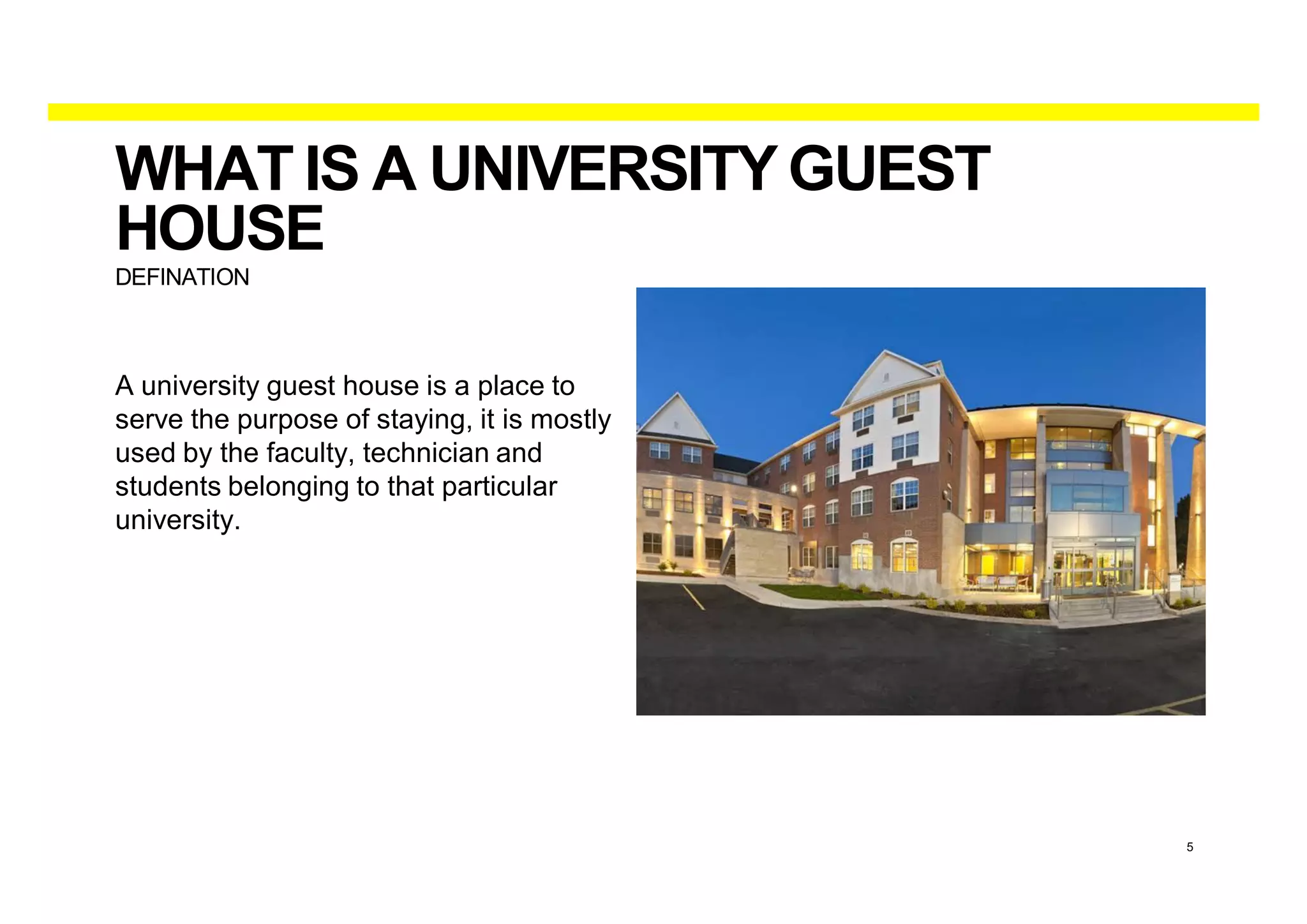 University guest house literature study | PDF