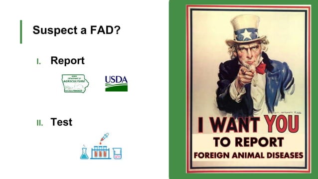 Foreign Animal Diseases and Iowa | PPTX