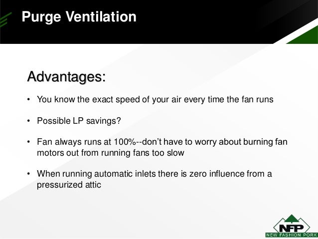 Purge Ventilation vs Continuous Ventilation