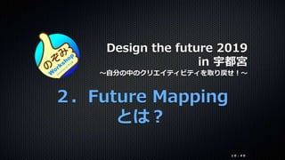 190125_Design the future 2019 〜自分の中のクリエイティビティを取り戻せ！〜 | PPT