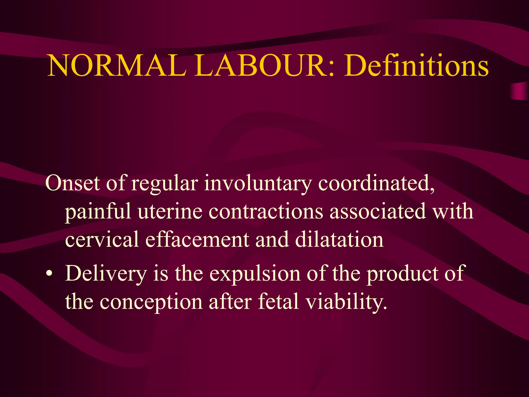 ppt on normal labour and its management | PPT