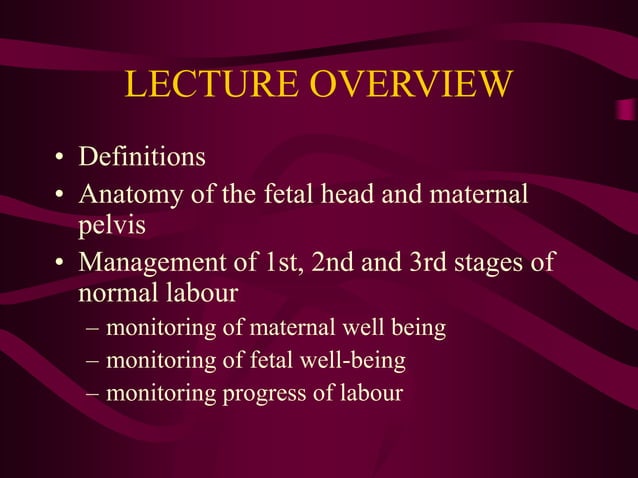 ppt on normal labour and its management | PPT | Pregnancy ...