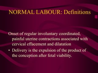 ppt on normal labour and its management | PPT