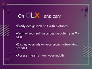 OLX - Online Exchange Free Classifieds | PPT