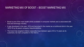 Do The Marketing Mix (4ps) Analysis Of boost | PPTX