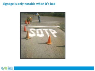 Signage as a brand and marketing tactic | PPT