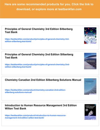 Principles of General Chemistry 3rd Edition Silberberg Solutions Manual ...