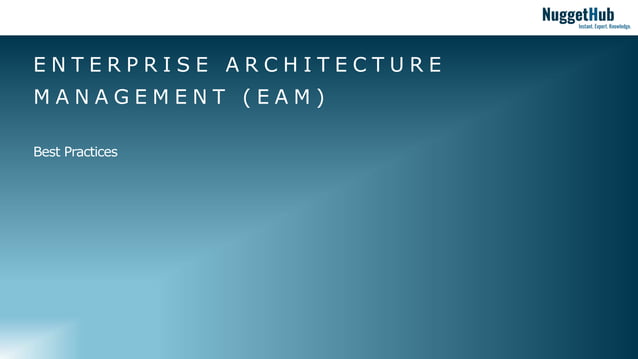 Enterprise Architecture Management (EAM) I Best Practices I NuggetHub | PDF