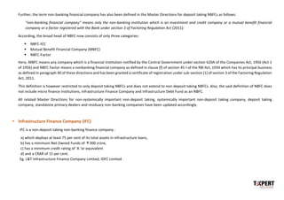 Types of Non- Banking Financial Companies | PPT