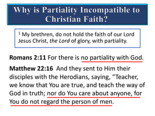 Pride & Prejudice - James 2:1-7 | PDF | Christianity | Religion ...