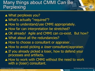 CMMI Guide to the Perplexed | PPT