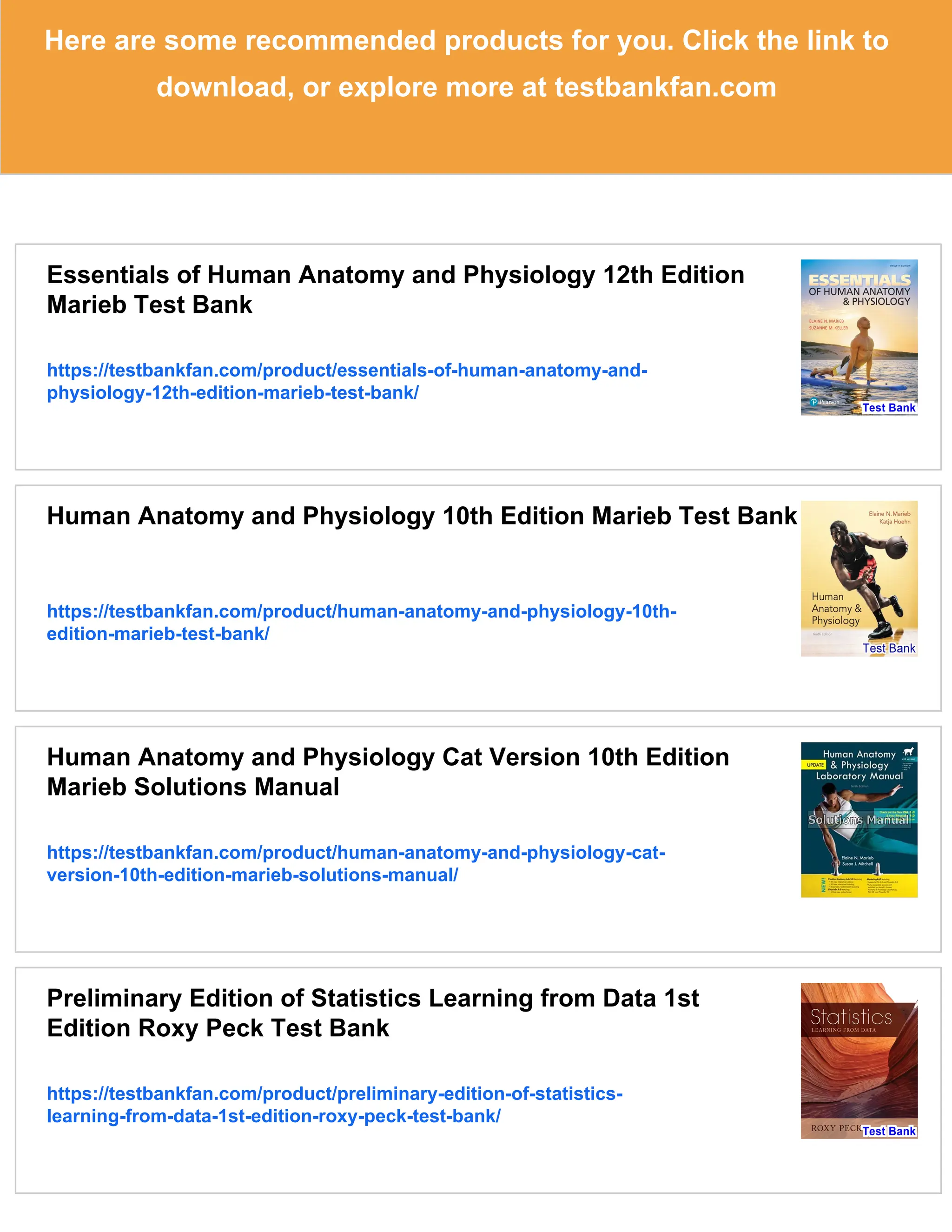 Essentials of Human Anatomy and Physiology 10th Edition Marieb ...