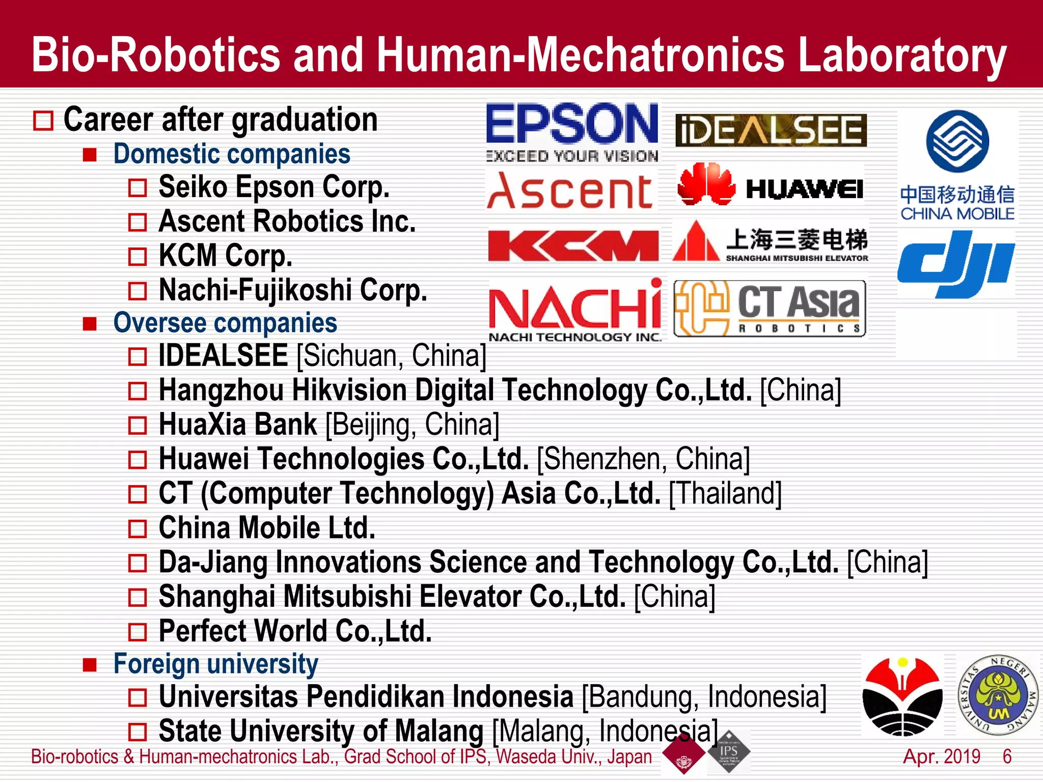 Introduction of Bio-Robotics and Human-Mechatronics Laboratory (2019.04 ...