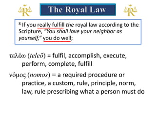 Royal Law - James 2:8-13 | PDF