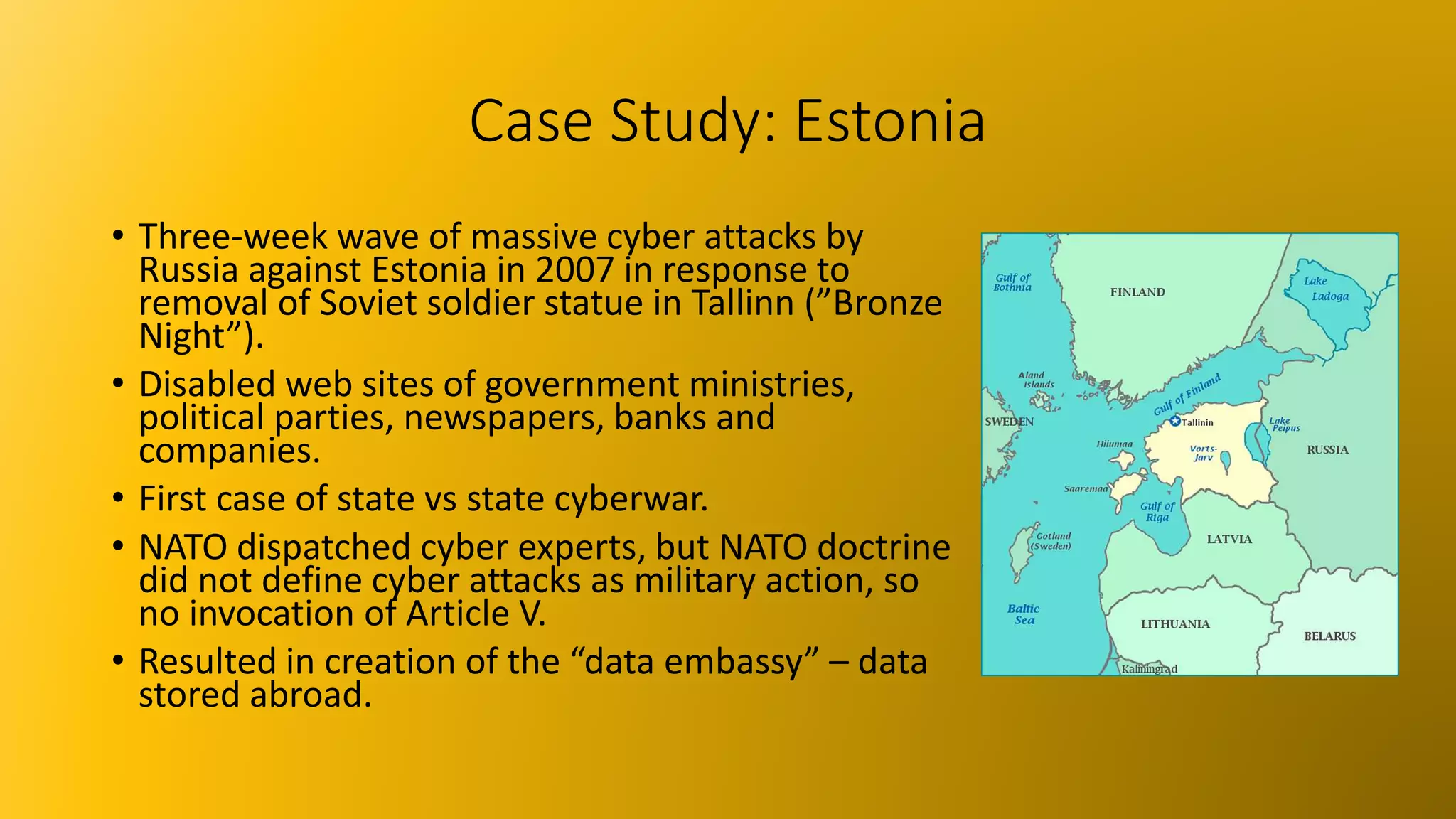 Cyberwar and Geopolitics | PPTX