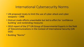 Cyberwar and Geopolitics | PPTX