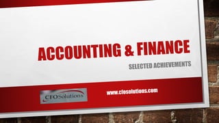 Accounting Achievements | PPT