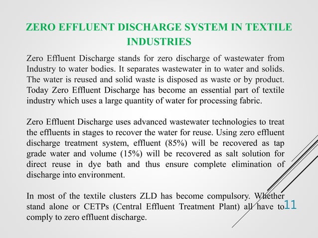 zero effluent discharge system | PPTX
