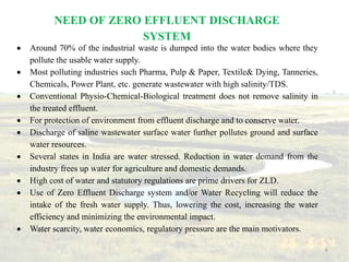 zero effluent discharge system | PPTX