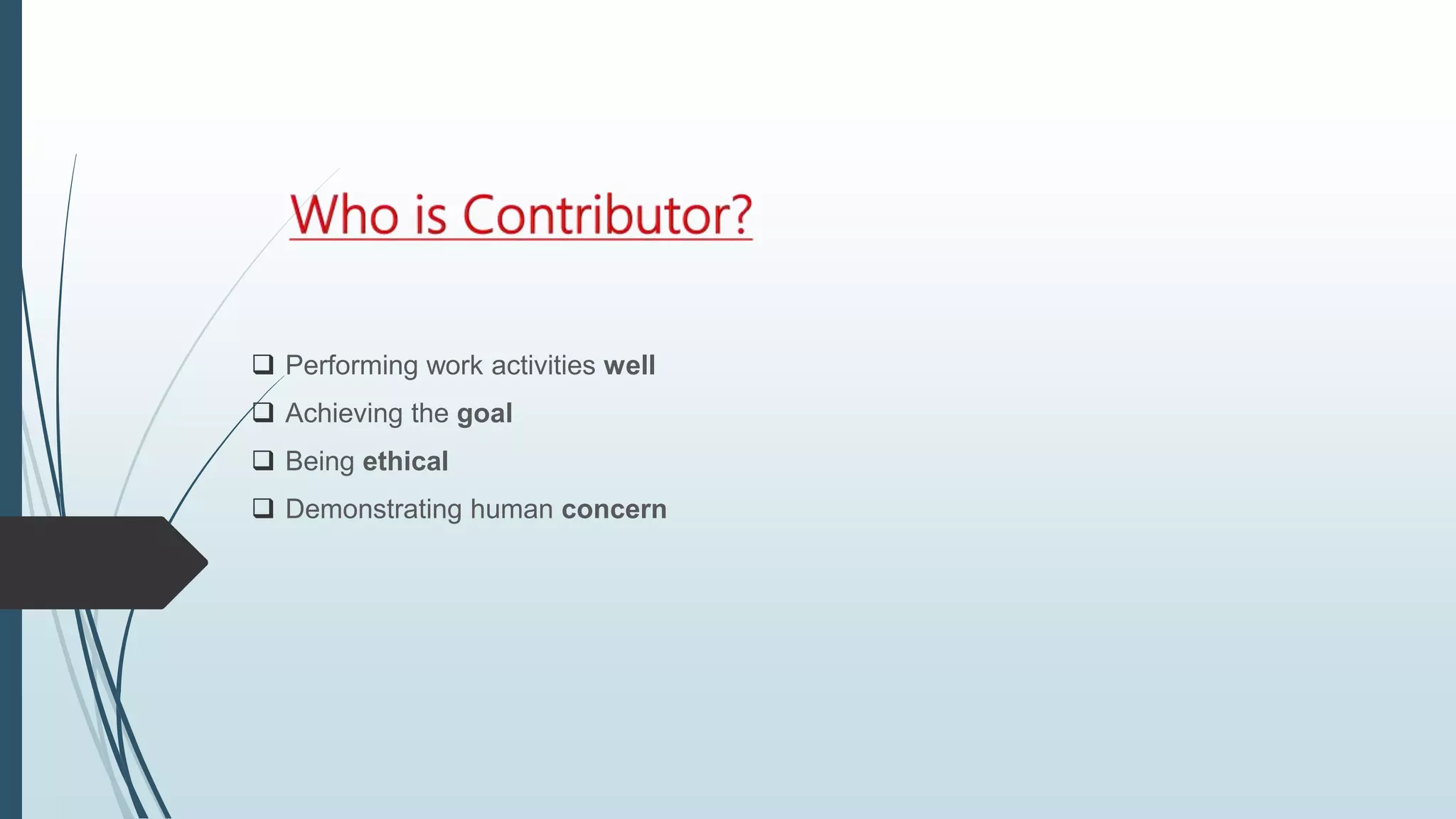 PPT OF Contributor Personality Development | PPTX