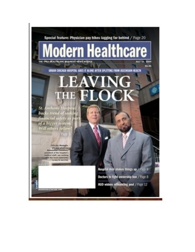 public relations- Modern Healthcare - Community Hospital Breaks Away f ...