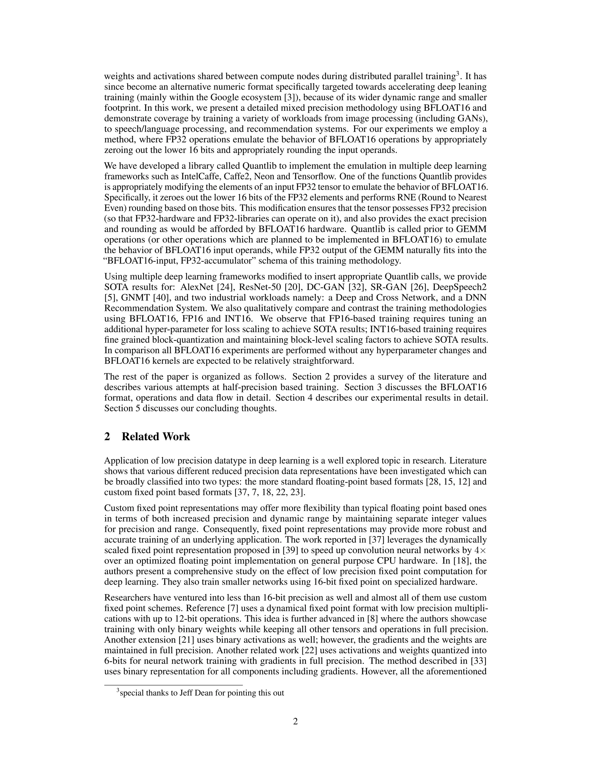 A Study of BFLOAT16 for Deep Learning Training | PDF