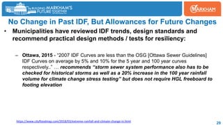 IDF Trend Analysis, Future Climate Projections & System Design for ...