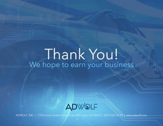 AdWolf Digital Capabilities Presentation | PPT