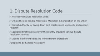 Mediation in India: Need for a Legislation? | PPTX