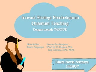 Inovasi strategi pembelajaran quantum teaching | PPT