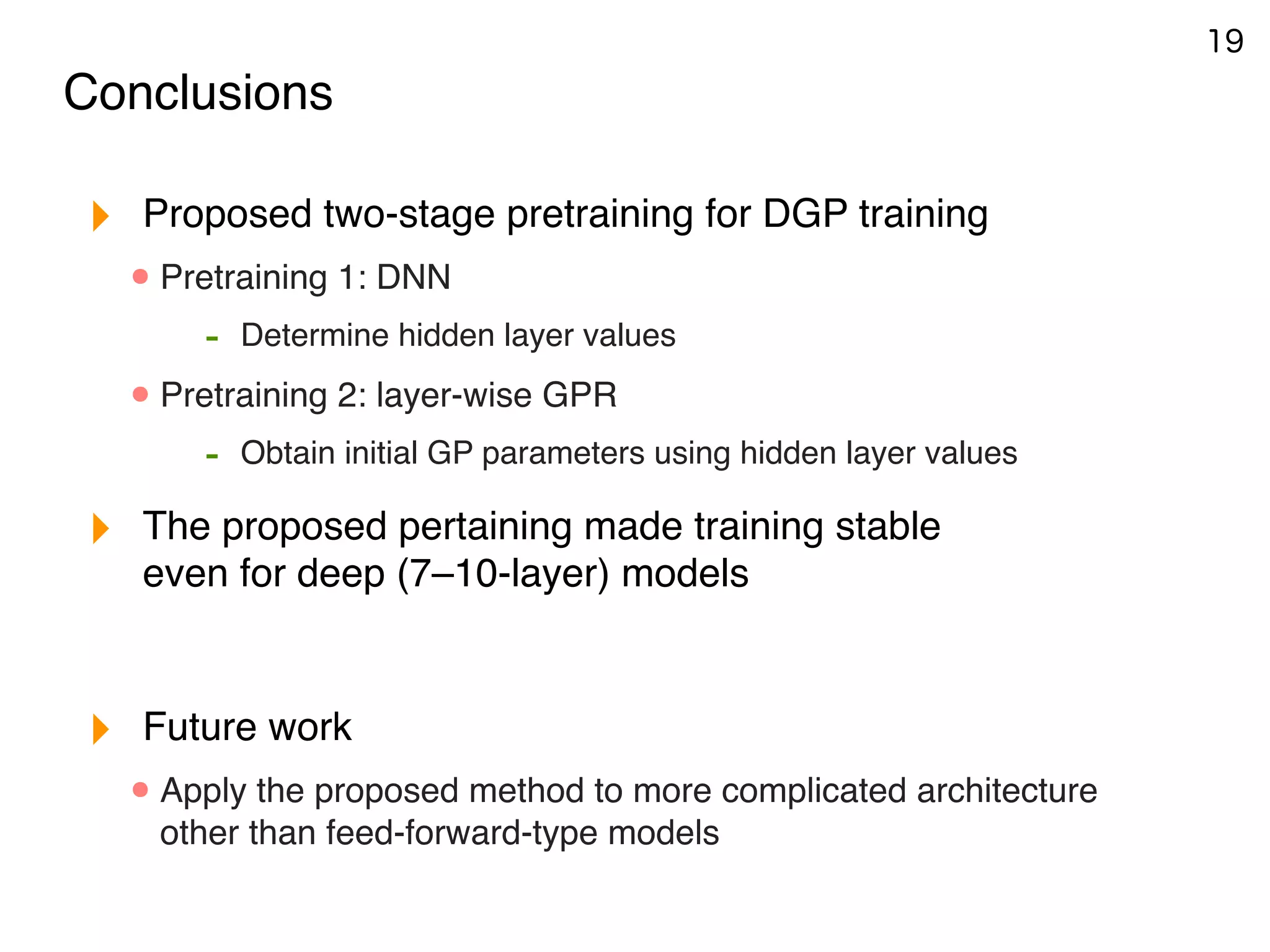 A TRAINING METHOD USING DNN-GUIDED LAYERWISE PRETRAINING FOR DEEP GAUSSIAN PROCESSES | PPT