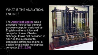 Ada Lovelace and the Analytical Engine | PPTX