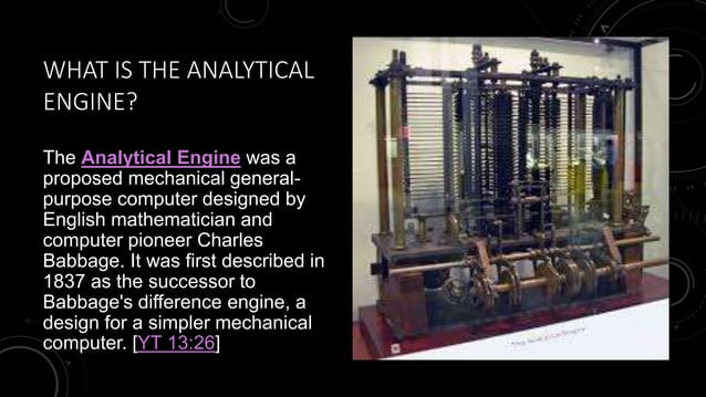Ada Lovelace and the Analytical Engine | PPT
