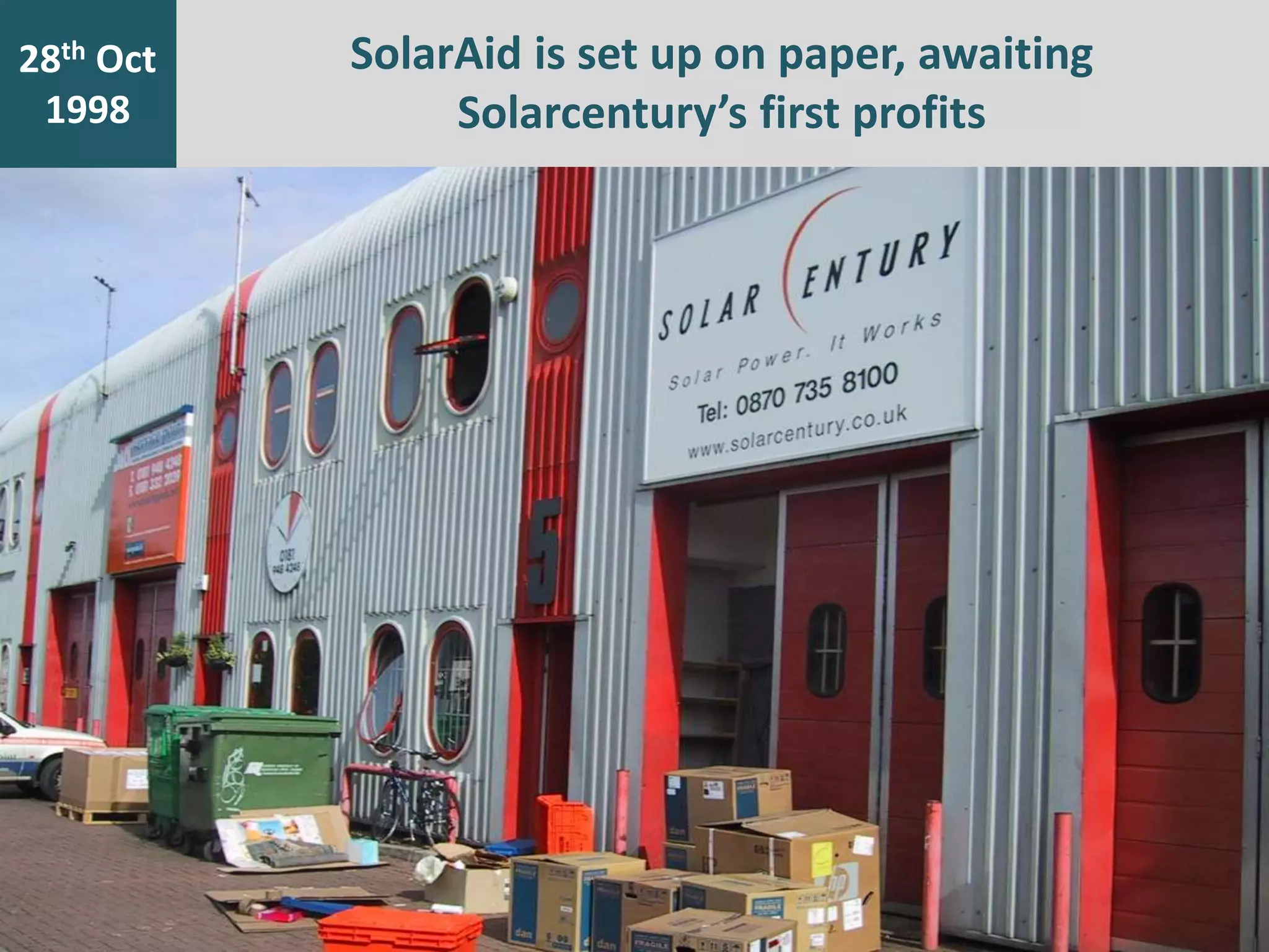 An updated history of SolarAid in pictures and charts, to mark the sale ...