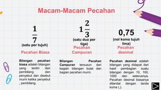 Ayo Belajar Bilangan Pecahan | PPTX